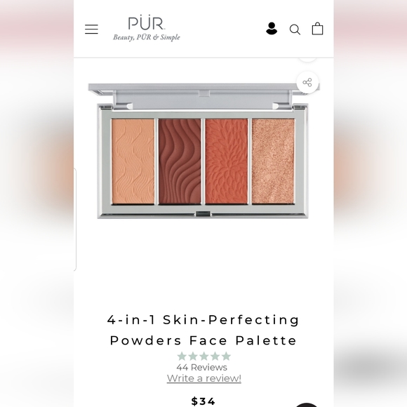 Pur | Makeup | 4in Skinperfecting Powders Face Palette In Shade Dark ...